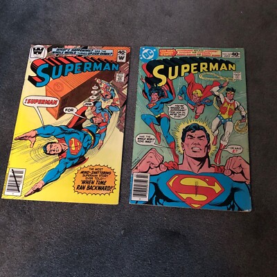 SUPERMAN Comics Marvel DC 1980 Numéros 345 349 USA | eBay