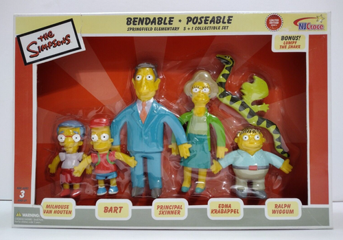 2004 Simpsons SPRINGFIELD ELEMENTARY Action Figure Toy Set With Lumpy ...