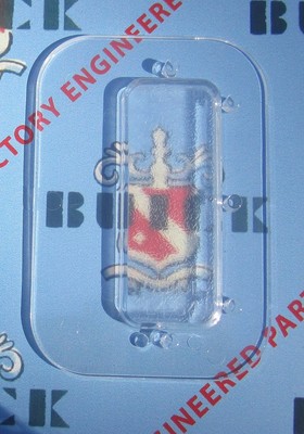 1954-1955 Buick License Lamp Lens. OEM #5942331. GUIDE. L.H. Side ...