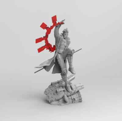 Gambit Resin Sculpture Statue Model Kit X-Men size choices! Unpainted ...