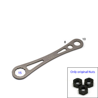 nov Titanium Spanner - 15mm,10mm,8mm - for Brompton regular's [nov068 ...