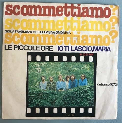 vinile 45 giri - SCOMMETTIAMO ? - sigla della trasmissione - SP1672 ...