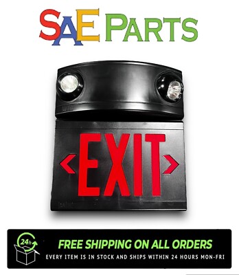 Hubbell Dual Lite 120V LED Emergency Exit Sign W/ 5 Watt Remote ...