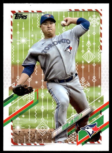 2021 Topps Holiday #HW108 Hyun-Jin Ryu Toronto Blue Jays | eBay
