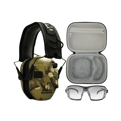 Walkers Razor Slim Electronic Hearing Protection Muff Camo Tan Bundle ...