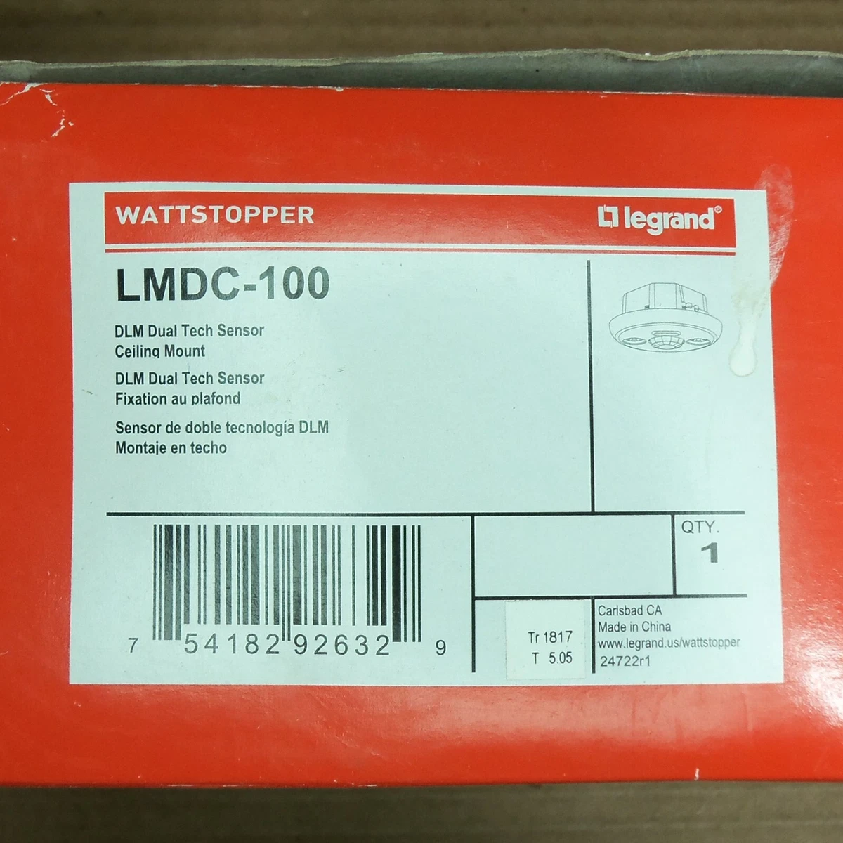 Wattstopper Ceiling Mounted Dual Technology Occupancy Sensor | Shelly ...