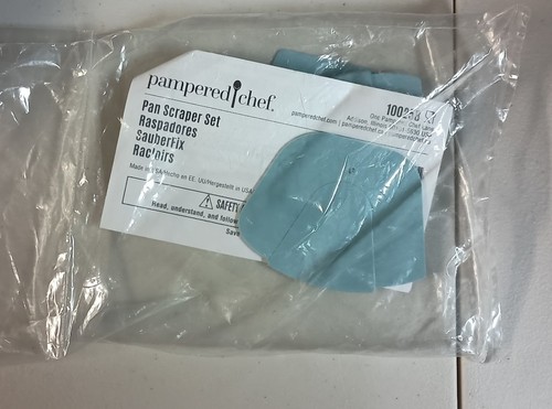 Pampered Chef Lot of 3 Pan Scraper Set of 3 Teal NEW 100258 Teal Blue ...