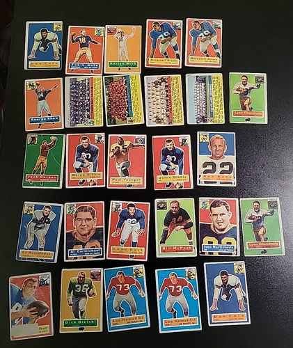 1956 Topps Football Cards - Great Lot of 27 Cards - W/ Roosevelt Brown ...