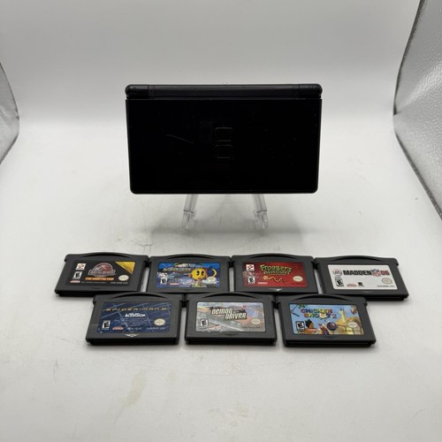 Nintendo DS Lite Black Bundle Lot w/ 7 Games! | eBay