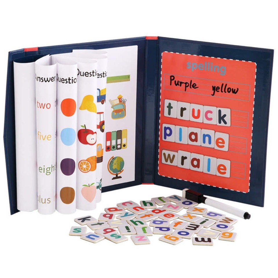 Magnetic Word Tiles Spelling Practice Book For Kids | eBay
