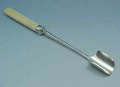 TRADITIONAL STERLING SILVER STILTON CHEESE SCOOP WITH BONE HANDLE ...