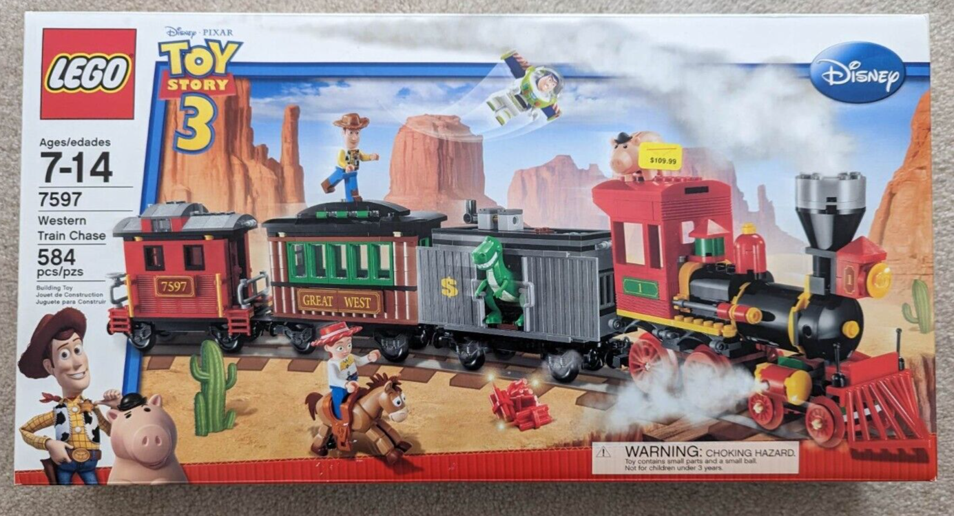 LEGO Toy Story 7597 Western Train Chase NEW! Locomotive Box Car Caboose ...