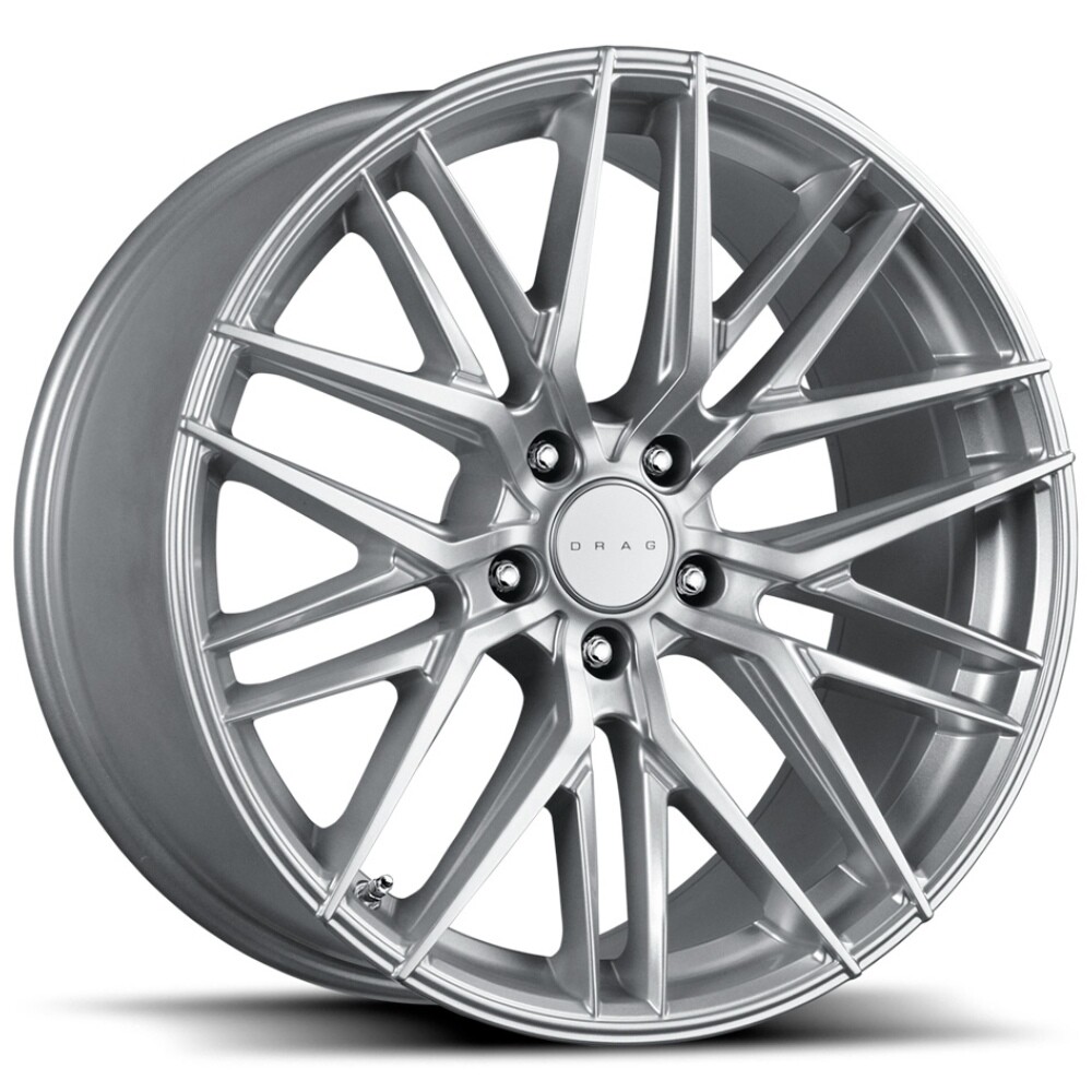 16x7 Drag DR-77 5x100/5x114.3 +40et 73 Silver Full Painted Wheels ...