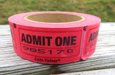 Vintage ADMIT ONE Coin Trainer US Fair Ride Park Admittance Carnival ...