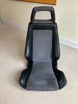 Vintage Recaro Sport Race Seat w/ Fish Net Headrest EUC No Rips or ...