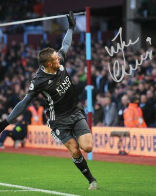 Jamie Vardy - Leicester City Autograph Signed Photo Print | eBay UK