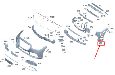 New MERCEDES-BENZ S W223 Front Right Bumper Carrier A2238851800 | eBay