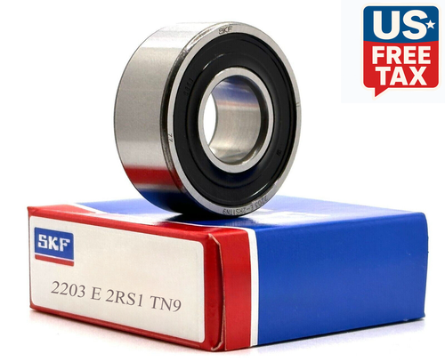 NEW SKF 2203 E 2RS1 TN9 SELF ALIGNING BALL BEARING, RUBBER SEALED ...