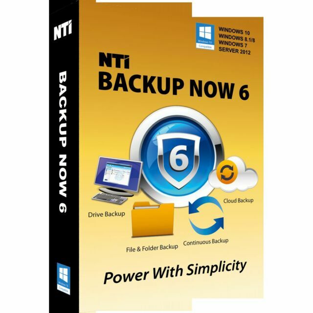 NTI Backup Now 6 - The "best Buy" Award-winning Backup Software for Office Pcs for sale online ...