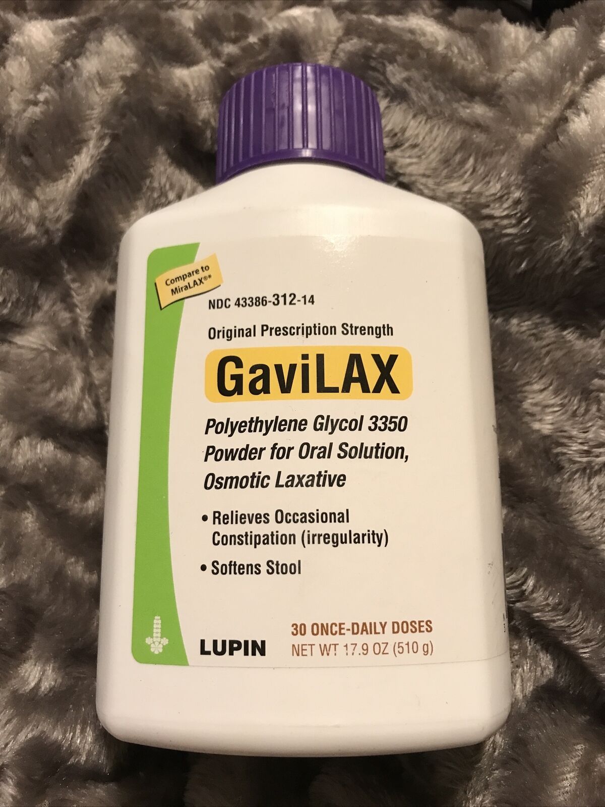GaviLAX Powder, 30 Once Daily Doses, 17.9oz Per Bottle | eBay