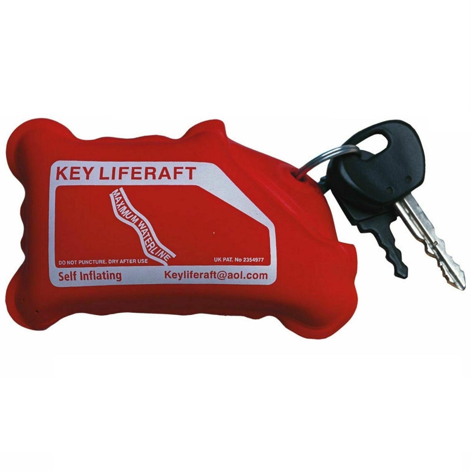 Aquamate Boat Key Ring Liferaftâ inflating Buoyancy Floats Air 6 Keysâ ...