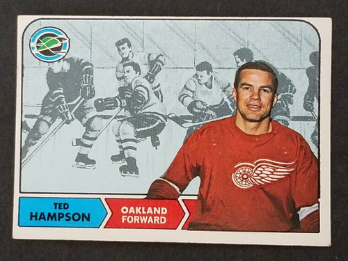1968-69 TOPPS HOCKEY #85 Ted Hampson Forward Oakland EX | eBay