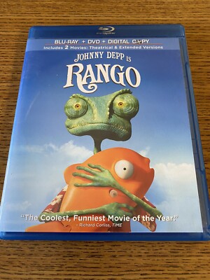 RANGO - (Blu-ray) - Johnny Depp | eBay
