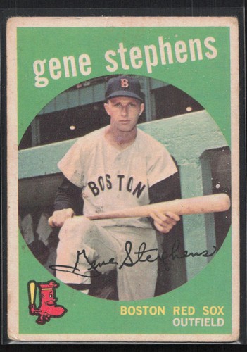 1959 Topps VG Gene Stephens #261 Boston Red Sox | eBay