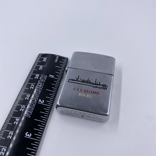 Vintage Zippo Lighter Nautical Theme SS Navarro Navy Sailor Korean War ...
