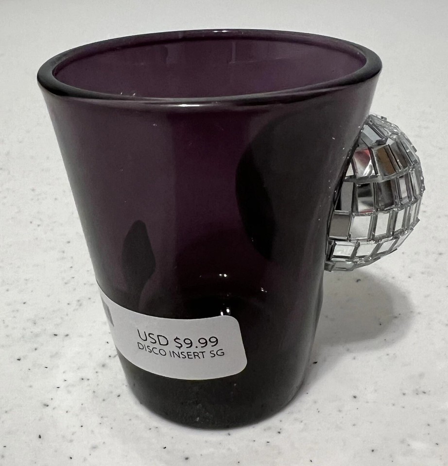 Disco Ball Insert 3D Shot Glass Purple Spencers NEW With Tag | eBay
