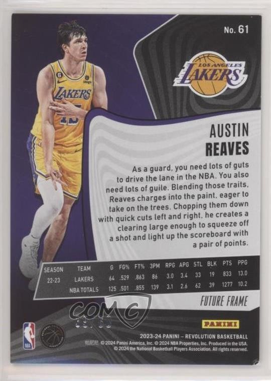 2023-24 Panini Revolution Future Frame /60 Austin Reaves #61 | eBay