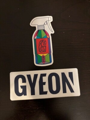 GYEON EVO LOGO OEM 2PCS STICKER SET CLEANING SPRAY BOTTLE | eBay