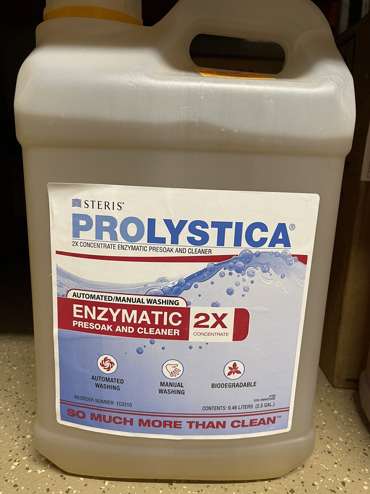 Steris prolystica 2x Conc Enzymatic Presoak and Cleaner Ultra, 2.5gl 11 ...