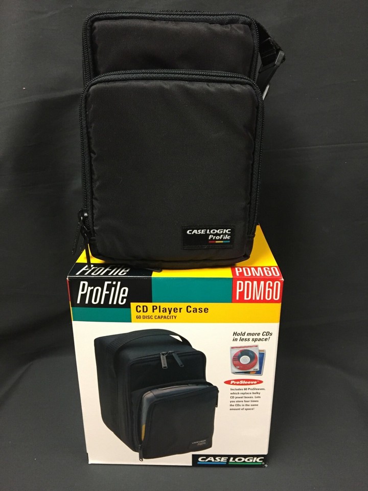 TWO Case Logic ProFile CD Player Cases 60 CD Capacity PDM60 NEW | eBay