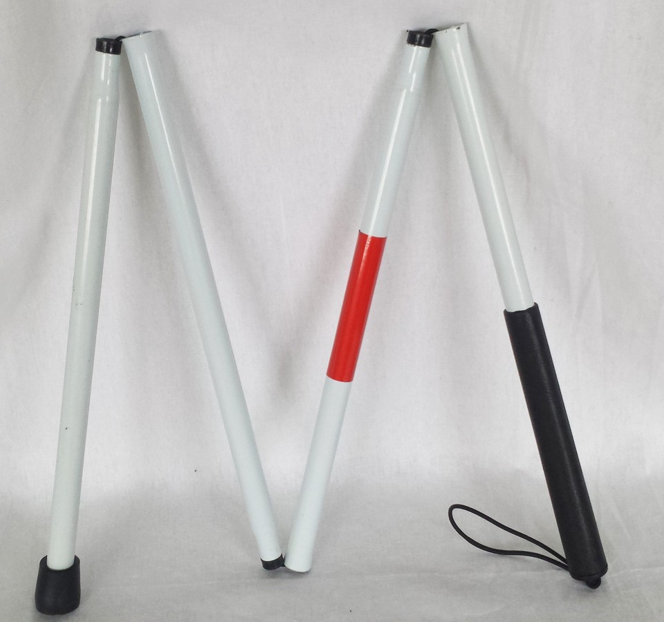 Aluminium Foldable Blind Stick Guide Walkers Canes Reflector Visually ...