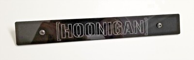 SR Black Front License Plate Delete w/ Custom HOONIGAN Style Laser ...