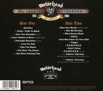 MOTORHEAD WE TAKE NO PRISONERS (THE SINGLES 1995-2006) [2 CD] NEW CD | eBay