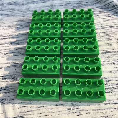 MEGA BLOKS 2x4 BUILDING Bricks Lot GREEN Set of 10 | eBay