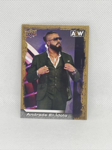 2022 ANDRADE EL IDOLO UPPER DECK AEW #62 GOLD SP CARD WWE LWO | eBay