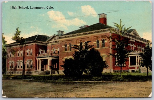 Postcard CO Longmont Colorado High School CO02 | eBay