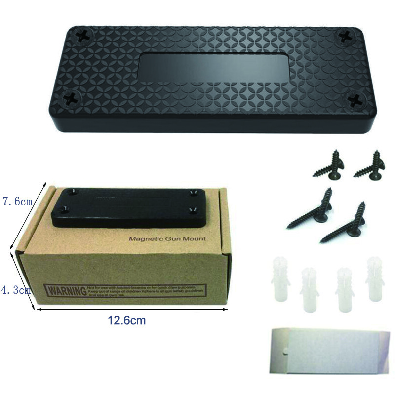 Magnetic Gun Holder Magnet Mount under Desk Pistol Concealed Magnetic ...