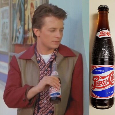 Back to the Future Pepsi Bottle 1955 Cola BTTF Movie Prop Memorabilia ...