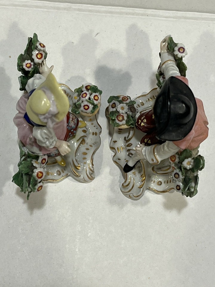 PAIR OF ANTIQUE CHELSEA PORCELAIN FIGURINES | eBay