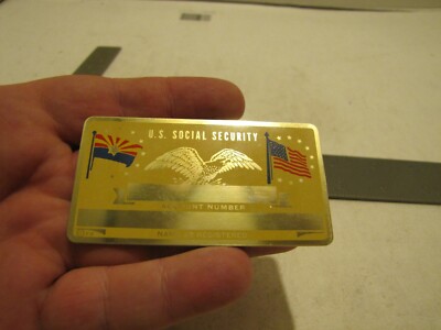 Engraving - Metal Social Security Card