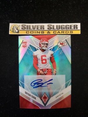 2022 Bryan Cook Panini Phoenix Auto Aqua Teal /15 RC Rookie Kansas City ...