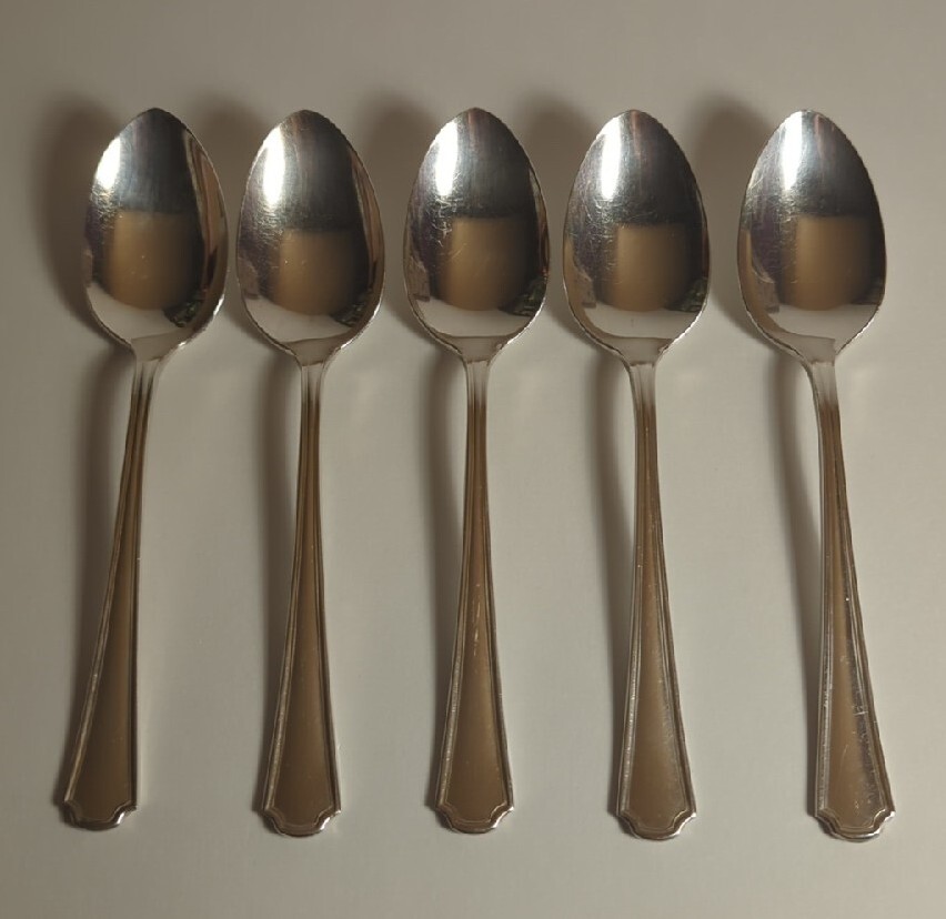 Lot of 5 Oneida Silversmiths Clairhill Fairhill Silverplate Spoons | eBay