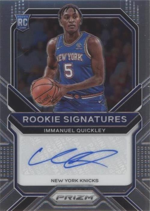 2020-21 Panini Prizm - Rookie Signatures Immanuel Quickley #RS-IQK (AU ...