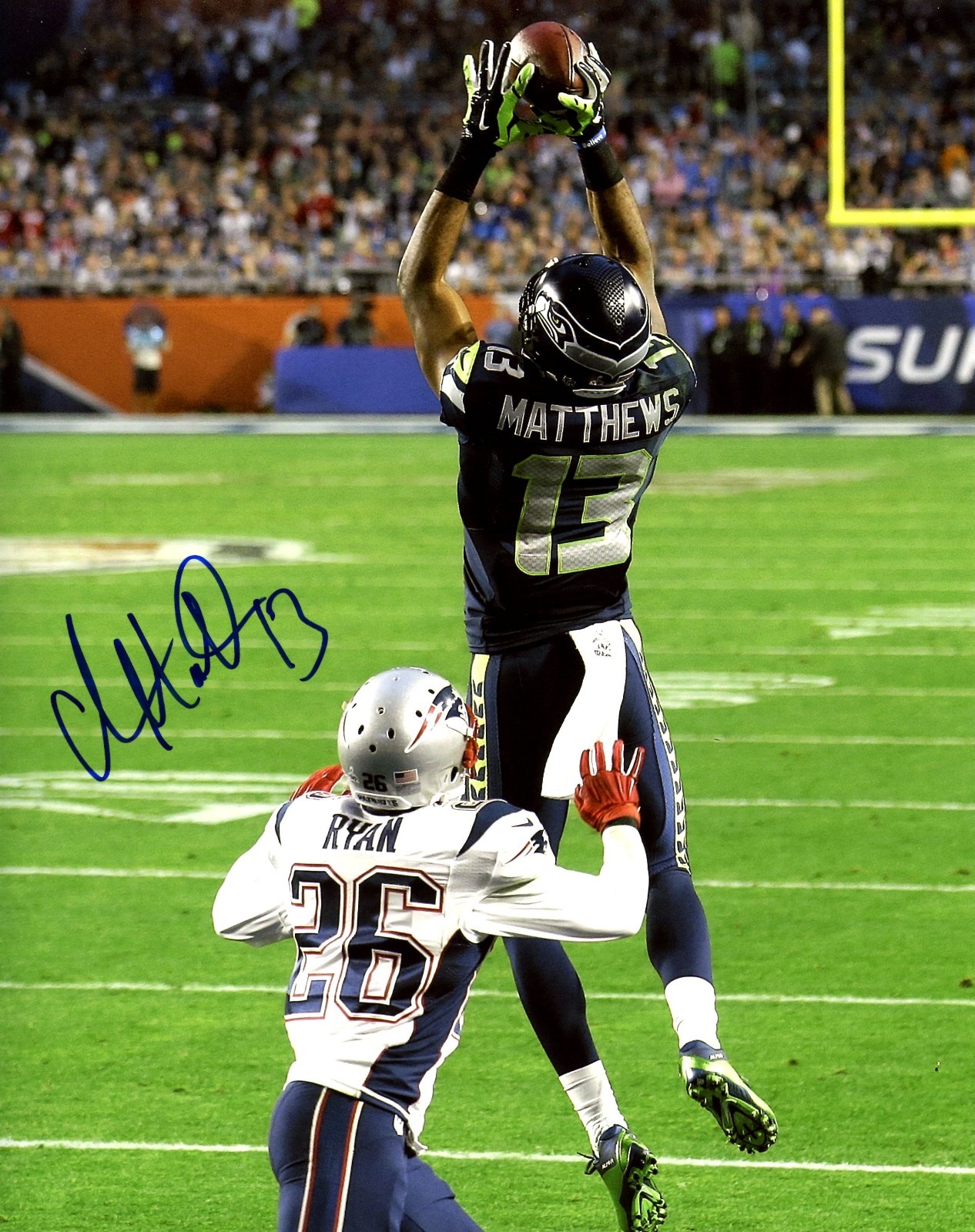 Chris Matthews 8x10 Photo C Autographed Signed AUTO Seattle Seahawks ...