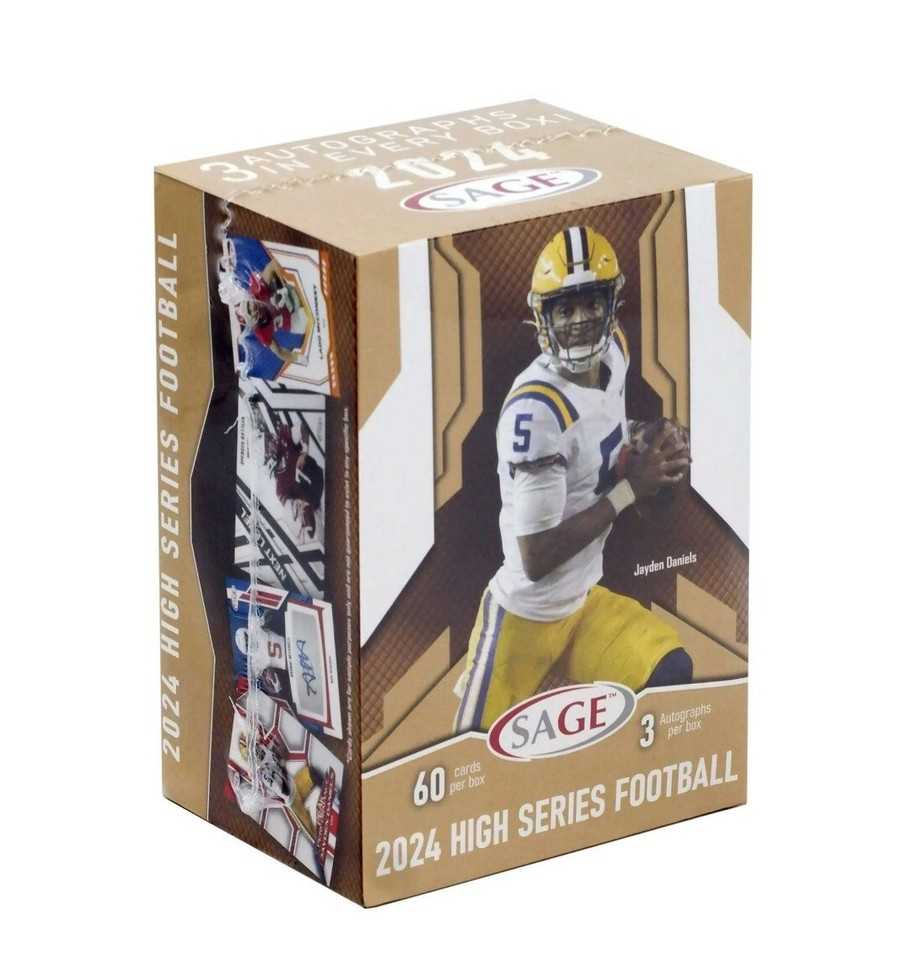 2024 SAGE FOOTBALL HIGH SERIES (3) AUTOS PER BOX JAYDEN DANIELS (b) | eBay