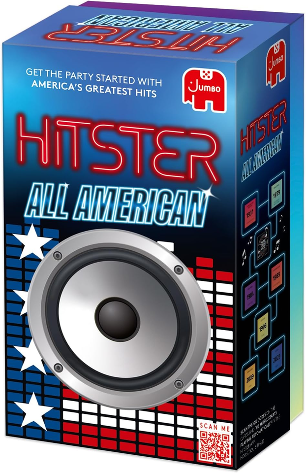 Hitster - All American, Fun Music Quiz Card Game, 2-10 Players - 300 ...